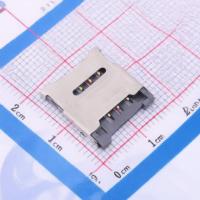 China Flip type MicroSIM card holder Megastar ZX-MSIM-481.8J designed to enhance mobile device reliability for sale