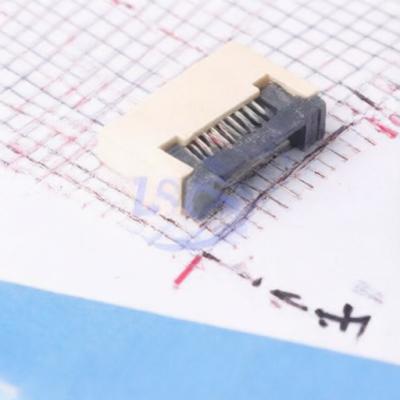 China Megastar ZX-0.5FPC-2H-QFX9P connectors constructed from LCP UL94V0 material featuring front flip top design for sale