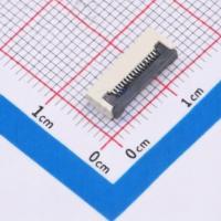 China Connector for FPC and FFC applications Megastar ZX-0.5FPC-FWX-H2-16P surface mount flip up housing pitch 0.50mm height H2.0mm for sale