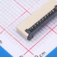 China Front flip cover style connector 05mm pitch 20mm height Megastar ZX-1.0FPC-2H-QFX11P for electrical connections for sale