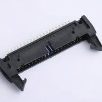 China 20 Position Connector 2.54mm Pitch with Brass Contacts and PBT Insulator Megastar ZX-IDC2.54-2-20PZN for sale