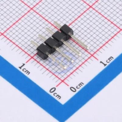 China 1xN Pin 2.54mm Pitch Connector Megastar ZX-PZ2.54-1-4PZZ PCB Mounting Brass Contact Gold Flash Plating for sale