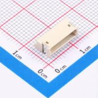 China Connector with 1.5mm Pitch Megastar ZX-ZH1.5-6PWT Through Hole Mounting LCP Housing Brass Contacts for sale