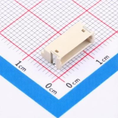 China Connector with 1.5mm Pitch Megastar ZX-ZH1.5-6PWT Through Hole Mounting LCP Housing Brass Contacts for sale