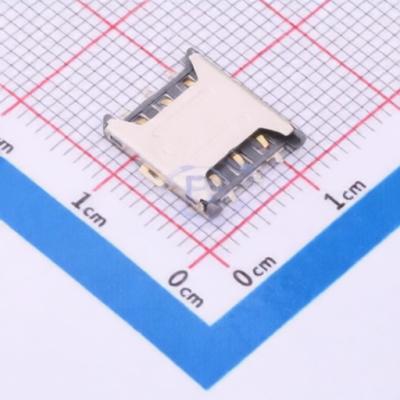 China Plug in NanoSIM card holder Megastar ZX NSIM 48.135J C electronic component for communication devices for sale
