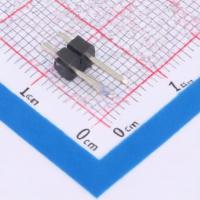 China 180 Degree PCB Mount 2.54mm Pitch 1xN Pin Connector Megastar ZX-PZ2.54-1-2PZZ Brass Contact Gold Flash for sale