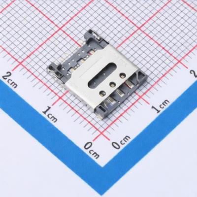China Megastar ZX NSIM 2814J F Flip Type NanoSIM Card Holder Offering 6 Plus 1 Configuration for Durability for sale