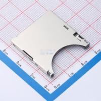 China Push Push Lock Standard SD Card Socket Megastar ZX SD 4828J RoHS Certified Electronic Component for sale