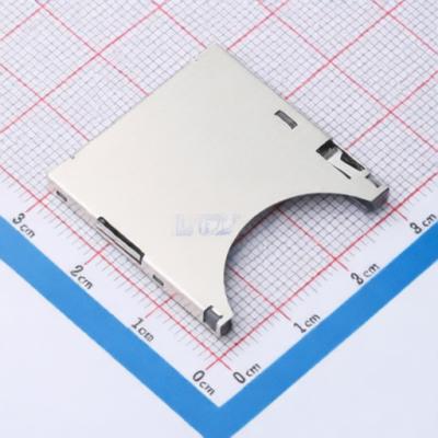 China Push Push Lock Standard SD Card Socket Megastar ZX SD 4828J RoHS Certified Electronic Component for sale