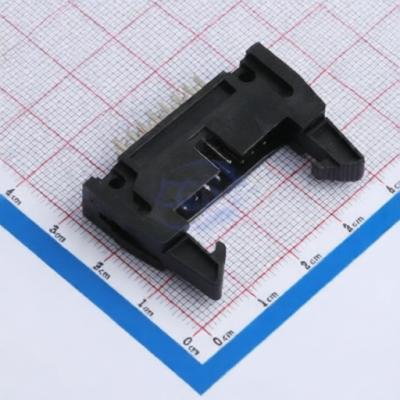 China Electronic Connector Megastar ZX-IDC2.54-2-8PZN with 8 Positions and Gold Flash Plated Brass Contacts for sale