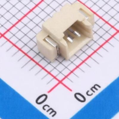 China Megastar ZX MX1.25 2PWT 2 pin connector with rated voltage 125 volts AC DC and 1.25 millimeter pitch for sale