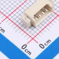China LCP housing 4 pin MX1.25 horizontal mount connector Megastar ZX MX1.25 4PWT brass tin plated contact pins for sale
