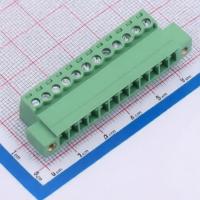 China Electronic connector Megastar ZX-DGRKP-3.81-12P designed for precision and durability in electronics for sale
