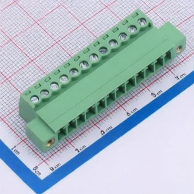 China Electronic connector Megastar ZX-DGRKP-3.81-12P designed for precision and durability in electronics for sale