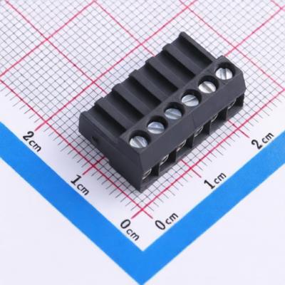 China METZ CONNECT GmbH 31169106 pluggable screw terminal block with black PA66 insulating material and wire protector for sale