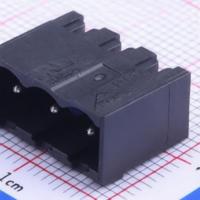 China Pin header solderable vertical connection 5.08 mm pitch black color METZ CONNECT GmbH 31220103 closed ends for sale