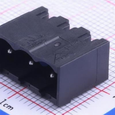 China Pin header solderable vertical connection 5.08 mm pitch black color METZ CONNECT GmbH 31220103 closed ends for sale