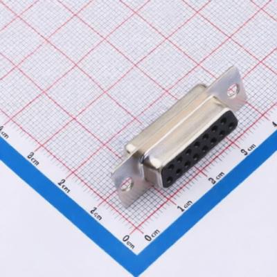 China Durable MH CONNECTORS MHDB15SS connector with brass tin gold plated terminals and SPCC nickel plated shell for sale