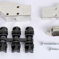 China Durable MH CONNECTORS MHDCMR9-DB9P-K connector assembly with brass terminals and nickel plated shell for sale