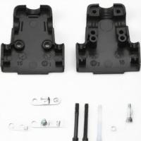 China Durable robust backshell connector MH CONNECTORS MHTRI-P-15-K with steel clamp and RoHS compliance for sale