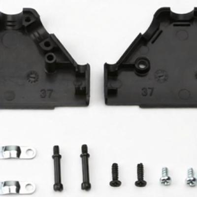 China Durable backshell connector MH CONNECTORS MHTRI-P-37-K with ABS UL 94-HB rated material and steel components for sale