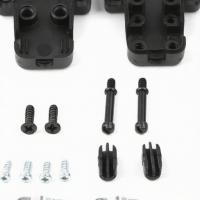 China RoHS compliant MH CONNECTORS MHTRI-P-9-K backshell connector with durable steel and ABS construction for sale