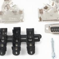China Black Plastic MH CONNECTORS MHD45ZK15-DB15S-K Connector Rated 250V 3AMP for Industrial Applications for sale