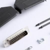 China electrical connector MH CONNECTORS MHDPPK25-DB25P-K with nickel plated front and back shell design for sale