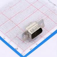 China Durable black plastic PBT 30 percent GF housing and nickel plated Spcc shell MH CONNECTORS MHHDS15-M-N-B-S connector for sale