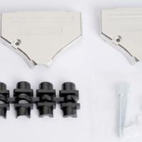 China backshell kits MH CONNECTORS MHDTZK37-K featuring nickel plating and ABS backshell material for cable protection for sale