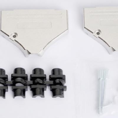 China backshell kits MH CONNECTORS MHDTZK37-K featuring nickel plating and ABS backshell material for cable protection for sale
