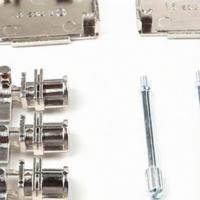 China backshell kit MH CONNECTORS MHDTZK15-RA-HI-K with metalized compression inserts and zinc alloy construction for sale