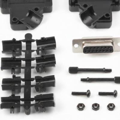 China RoHS compliant MH CONNECTORS MHD45PPK15-DB15S-K connector designed for 250V rated voltage and 3A current for sale