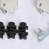 China Complete connector backshell kit with zinc plated steel screws and nickel plated spring MH CONNECTORS MHDTZK9-K for sale