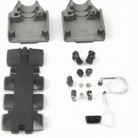 China Backshell kit with compression inserts screws and spring MH CONNECTORS MHDTZK9-BK-K providing connector backshell fit for sale