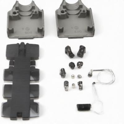 China Backshell kit with compression inserts screws and spring MH CONNECTORS MHDTZK9-BK-K providing connector backshell fit for sale