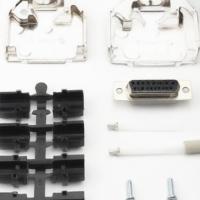 China Electrical Connector MH CONNECTORS MHDTZK15-DB15S-K 15 Pin DB15S Connector Rated 5AMP with PBT Plastic Material for sale