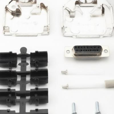 China Electrical Connector MH CONNECTORS MHDTZK15-DB15S-K 15 Pin DB15S Connector Rated 5AMP with PBT Plastic Material for sale
