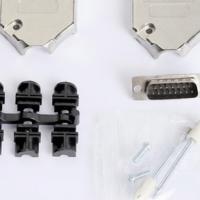 China Robust Connector MH CONNECTORS MHDTZK15-DB15P-K with SPCC Nickel Plated Shell and RoHS Certification for sale