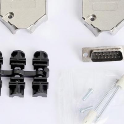 China Robust Connector MH CONNECTORS MHDTZK15-DB15P-K with SPCC Nickel Plated Shell and RoHS Certification for sale