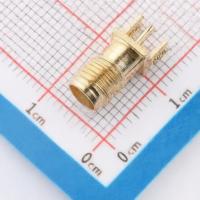 China 180 DIP mounting SMA connector with bent pin clamp Minlenda MLD-SMA-KE-H13.5-1.2 length 13.5mm clamp size 1.2 for sale