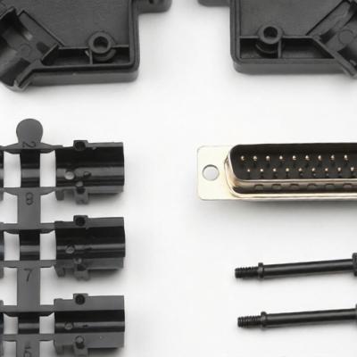 China Durable MH CONNECTORS MHD45PPK25-DB25P-K connector with nickel plated SPCC shell and RoHS compliance for sale