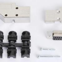 China Steel Nickel Plated Shell MH CONNECTORS MHDCMR9-DM9S-K 9 Pin Connector with Gold Plated Contacts for sale