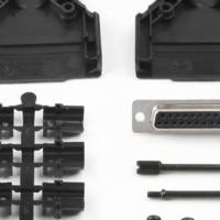 China RoHS compliant MH CONNECTORS MHDTPPK25-DB25S-K connector featuring SPCC shell and PBT plastic material for sale