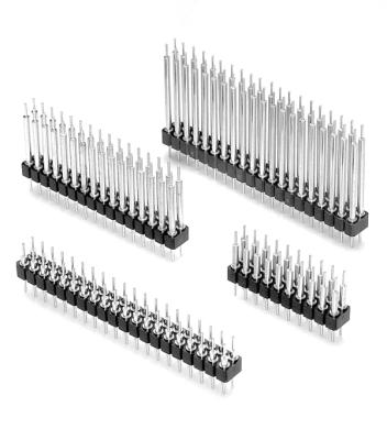 China Double row board stacking headers Mill Max Mfg Corp 442 10 216 00 592000 with pluggable solder tails for sale