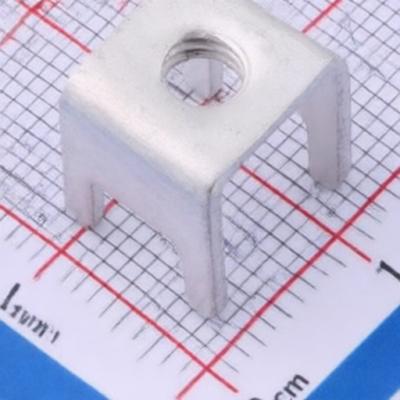 China tin plated brass welding terminal Milliohm HoDX1.2- 12*10*12 U4-M5 with U shaped four leg and M5 hole for sale
