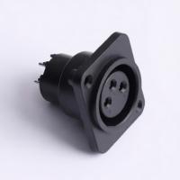 China XLR Female Panel Mount Connector Model Minlenda MLD-JA-02A-L Compatible with Various Audio Devices for sale