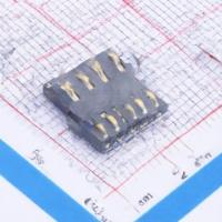 China SIM Card Connector with 8 Pins H2.6 without Post MUP C7033-03 Process Compliant Model for sale