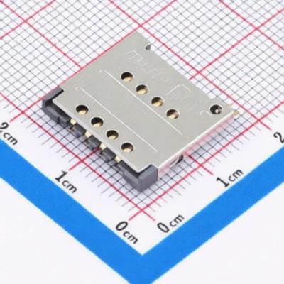 China Industrial Grade SIM Card Connector Post 8p H2.60 Specification MUP C7032-03 Connector Model for sale