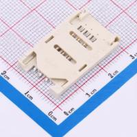 China SIM Card Connector Model MUP C7012 01 H3 0 Without Post 6p Process Compliant Connector for sale